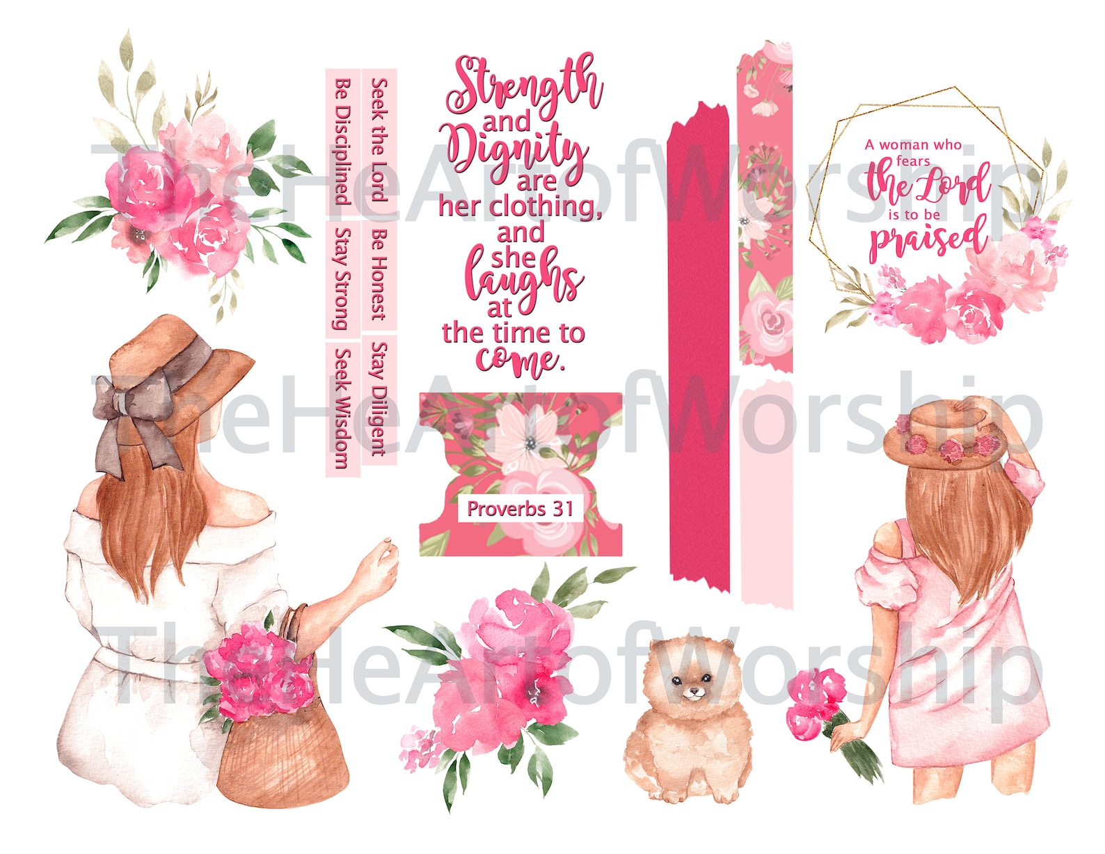 Proverbs 31 Printable - Bible Journaling - Scrapbooking - Digital Print ...