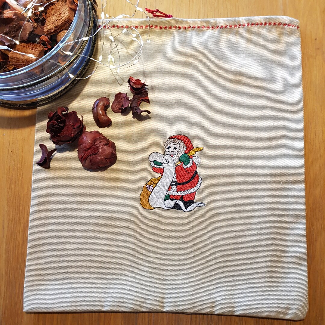 Gift Bag With Embroidery, Gift Pouch, Gift Wrapping, Christmas Pouch - Etsy