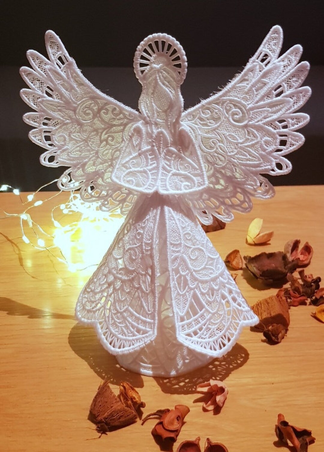 Angel, 3D Christmas Decoration, Christmas Angel, Embroidery Angel - Etsy
