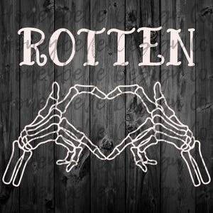 Rotten Heart SVG + PNG - Etsy