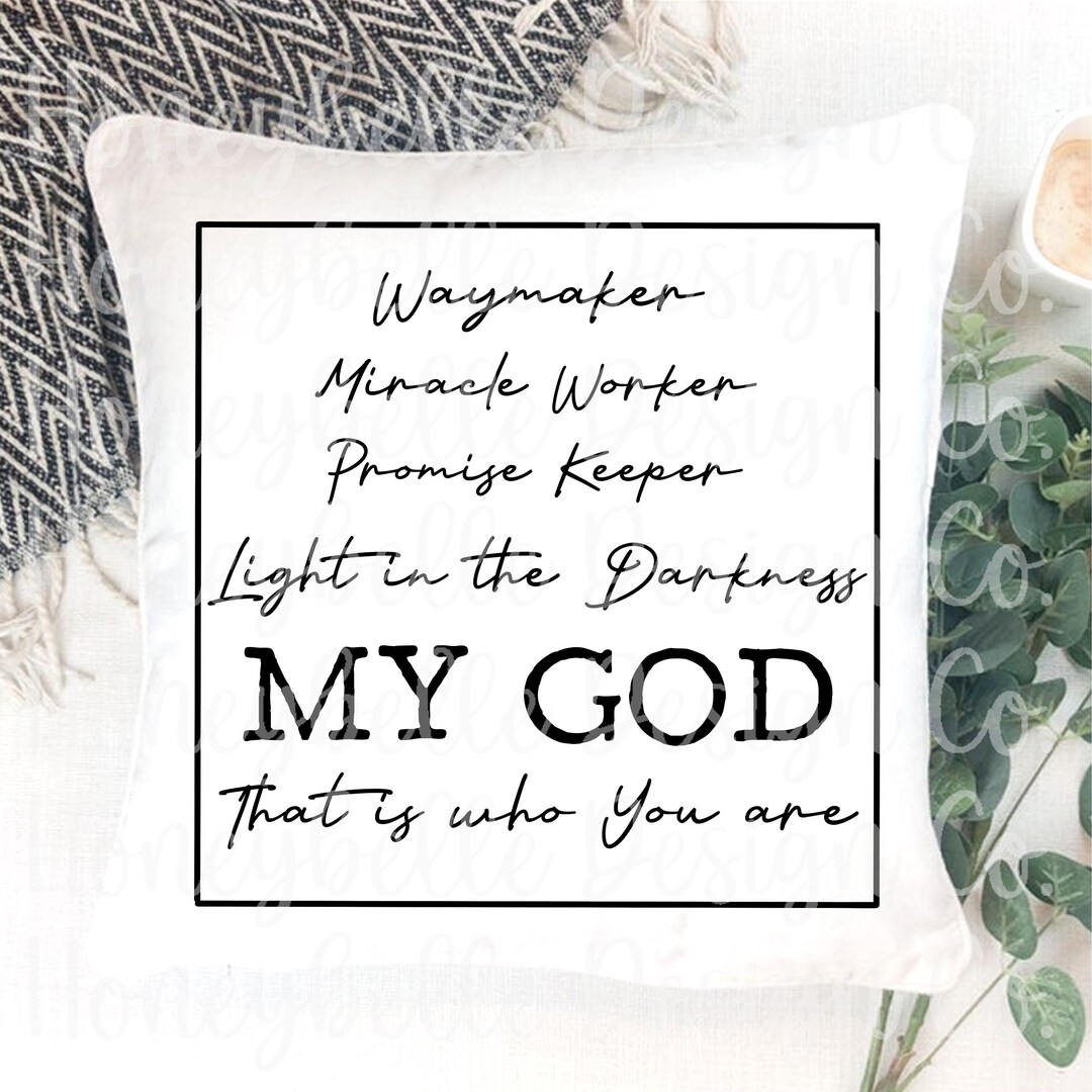 Waymaker SVG PNG | Cricut Cut File | Silhouette Cut File - Etsy