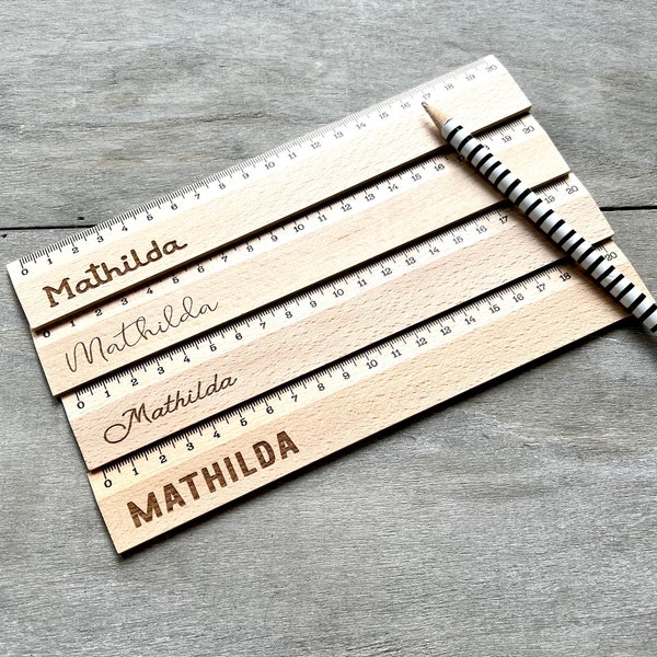Wooden Ruler - Etsy