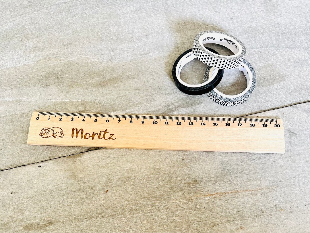 Wooden Ruler Engraved Personalized Sloth - Etsy