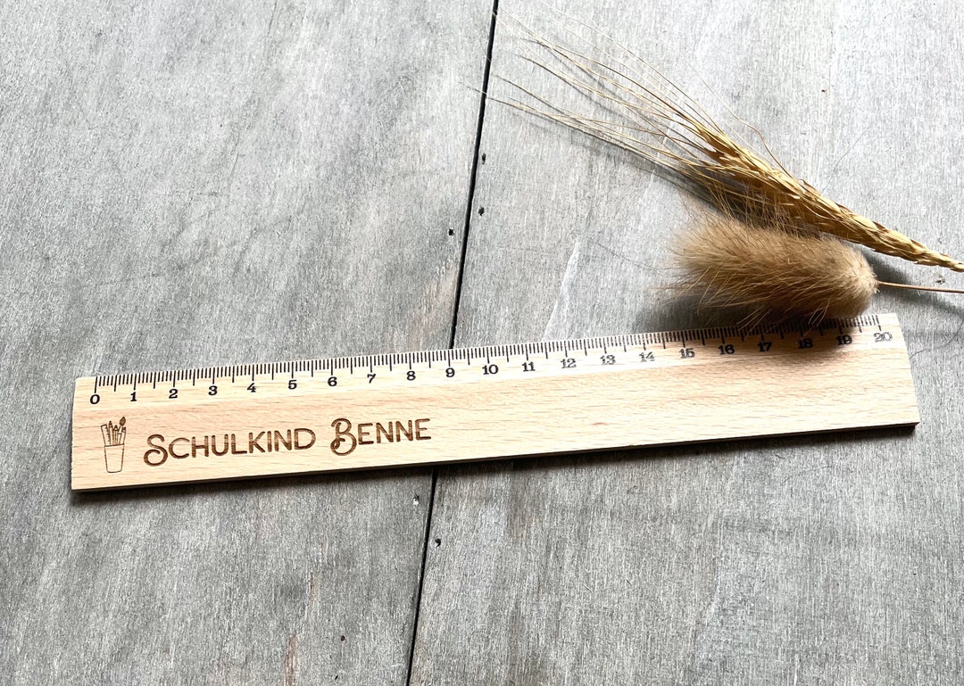 Wooden Ruler Engraved Personalized Pencil Cup - Etsy