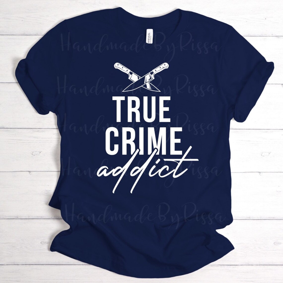 True Crime T-shirt True Crime Addict Crime Junkie Serial | Etsy