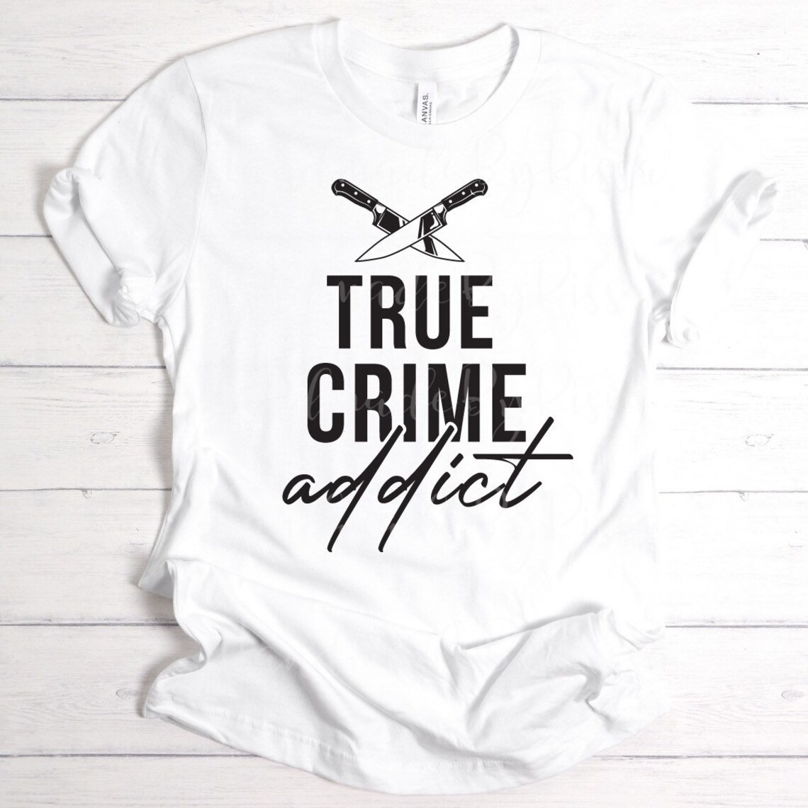 True Crime T-shirt True Crime Addict Crime Junkie Serial | Etsy
