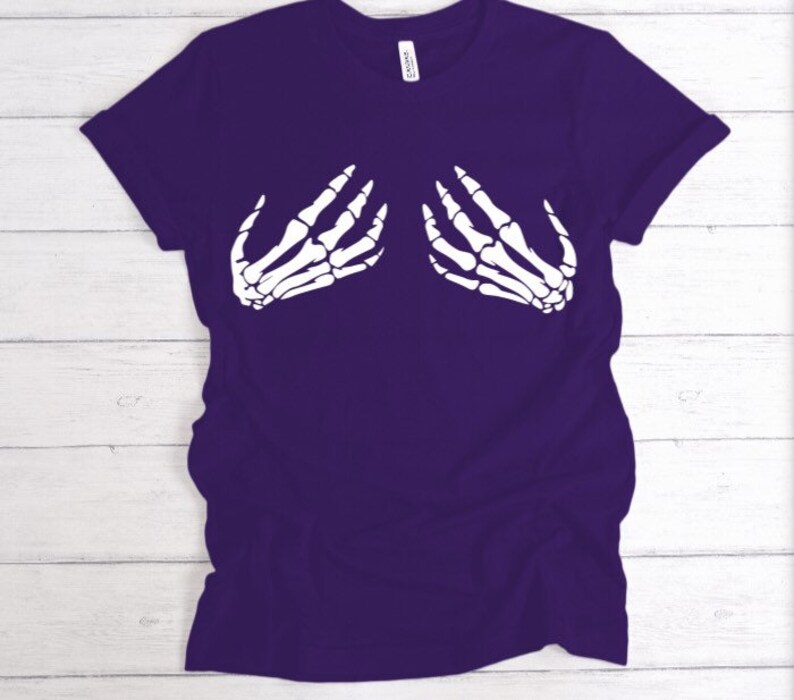 Skeleton Hands Shirt Skeleton Hand Bra Hand Bra Shirt Etsy