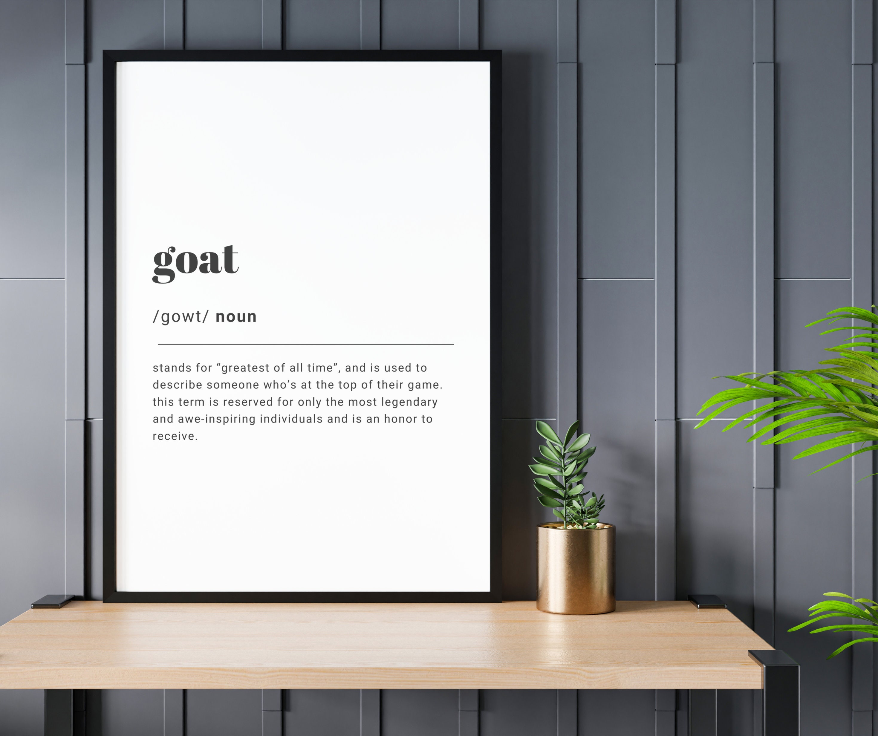 Goat Definition Print, DIGITAL Print, Dictionary Poster, Quote Wall Art ...