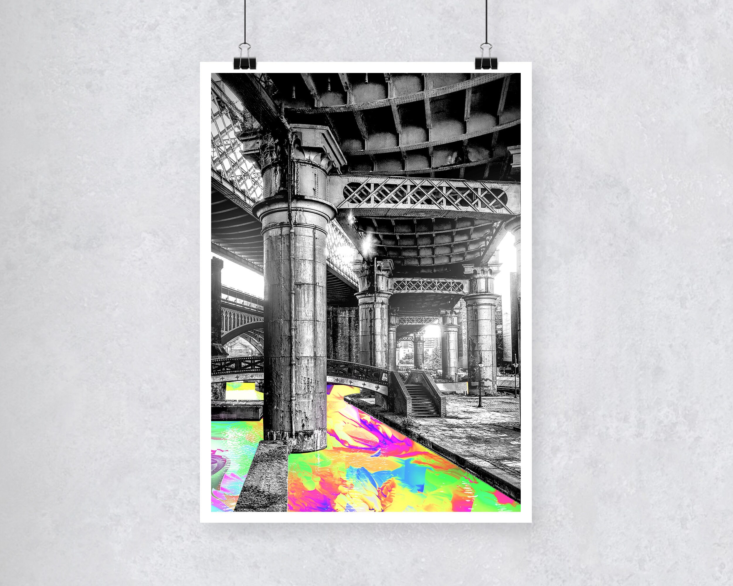 Castlefield Basin V2 Castlefield Print Augmented Reality Print ...