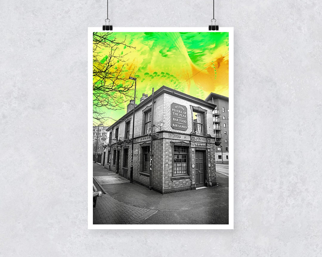 Peveril of the Peak Print Manchester Prints Manchester Pubs the Pev ...