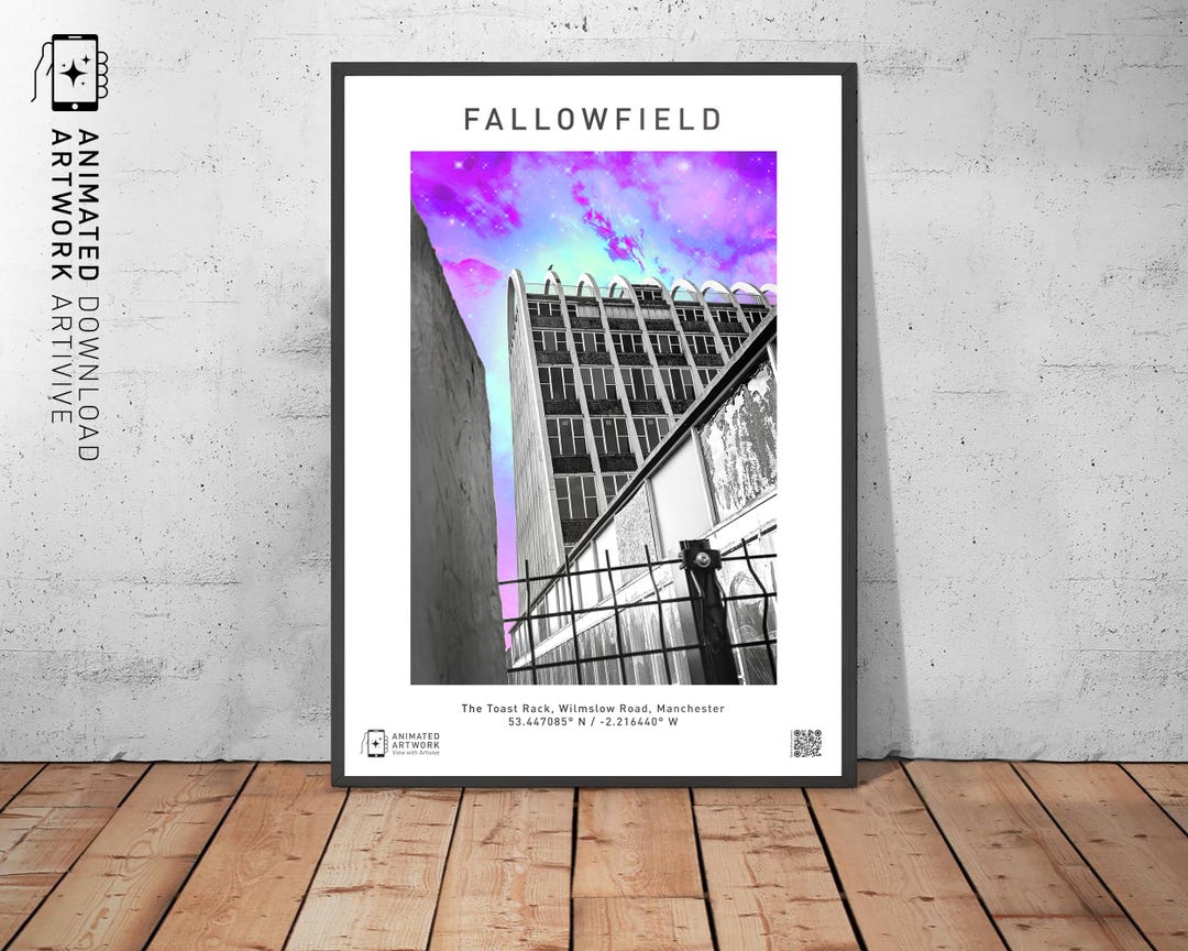 Toast Rack, Fallowfield | Manchester Print | Psychedelic Photo Collage ...