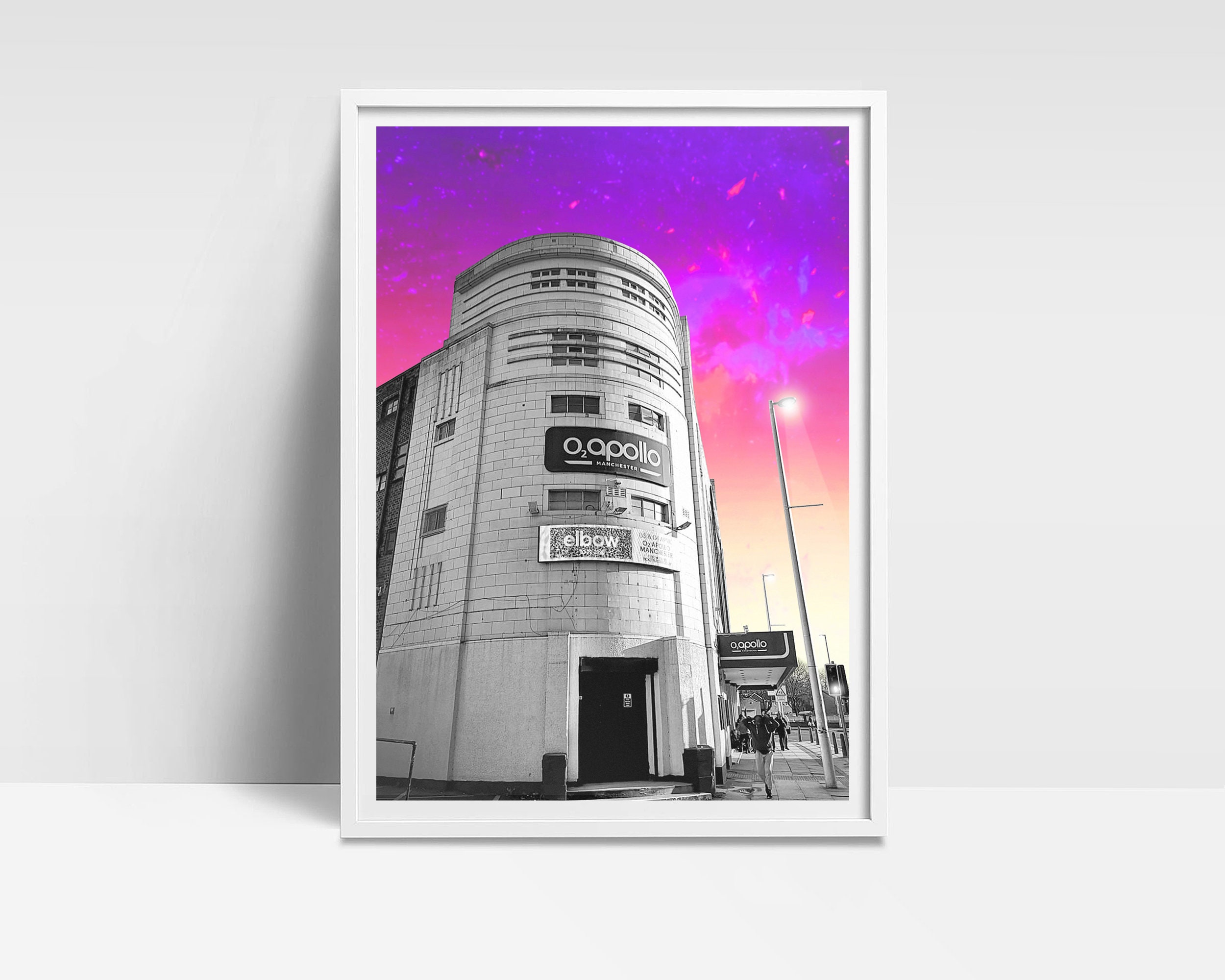 O2 Apollo Print Apollo Theatre Manchester Music Manchester Print ...