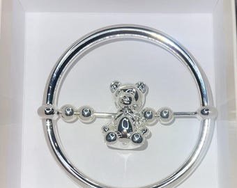 Vintage Lunt C-99 Baby Rattle | Sterling Silver | Classic Keepsake Gift ...