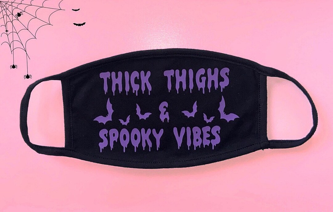 Spooky Vibes Face Mask - Etsy