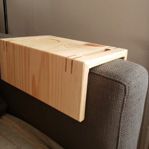 Handmade Wooden Couch Arm Table. Custom. Sofa Arm Table. Sofa Arm Tray ...