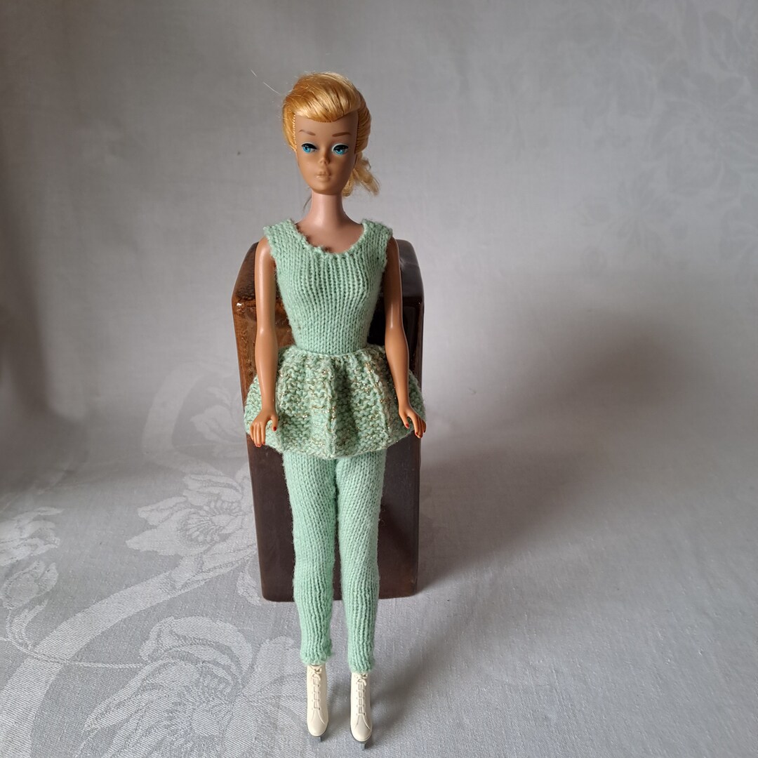 Barbie Skating Outfit Set. Home Hand Knitted - Etsy