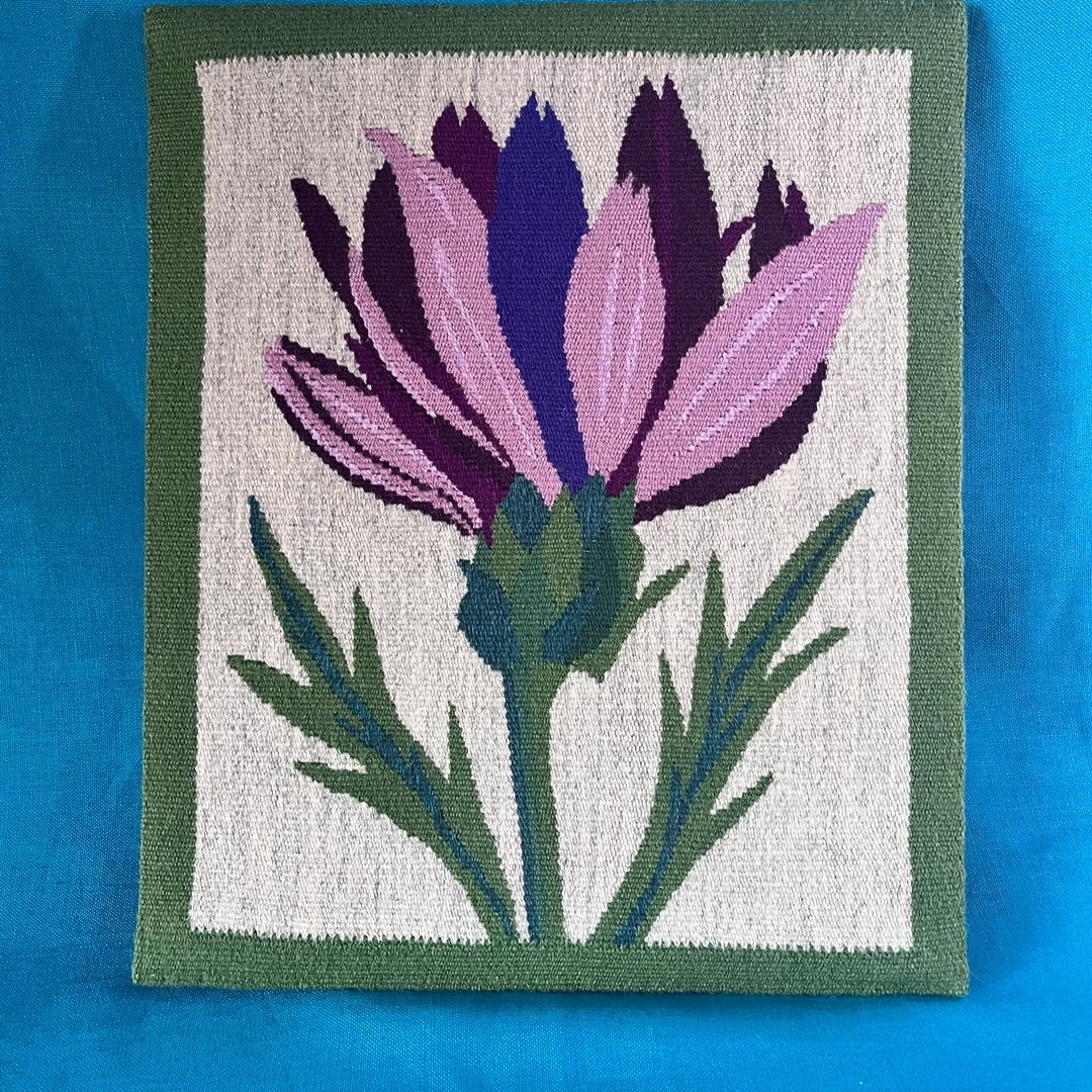 Flemish Tapestry. Made in Sweden. Showing Flower. High Quality Work ...