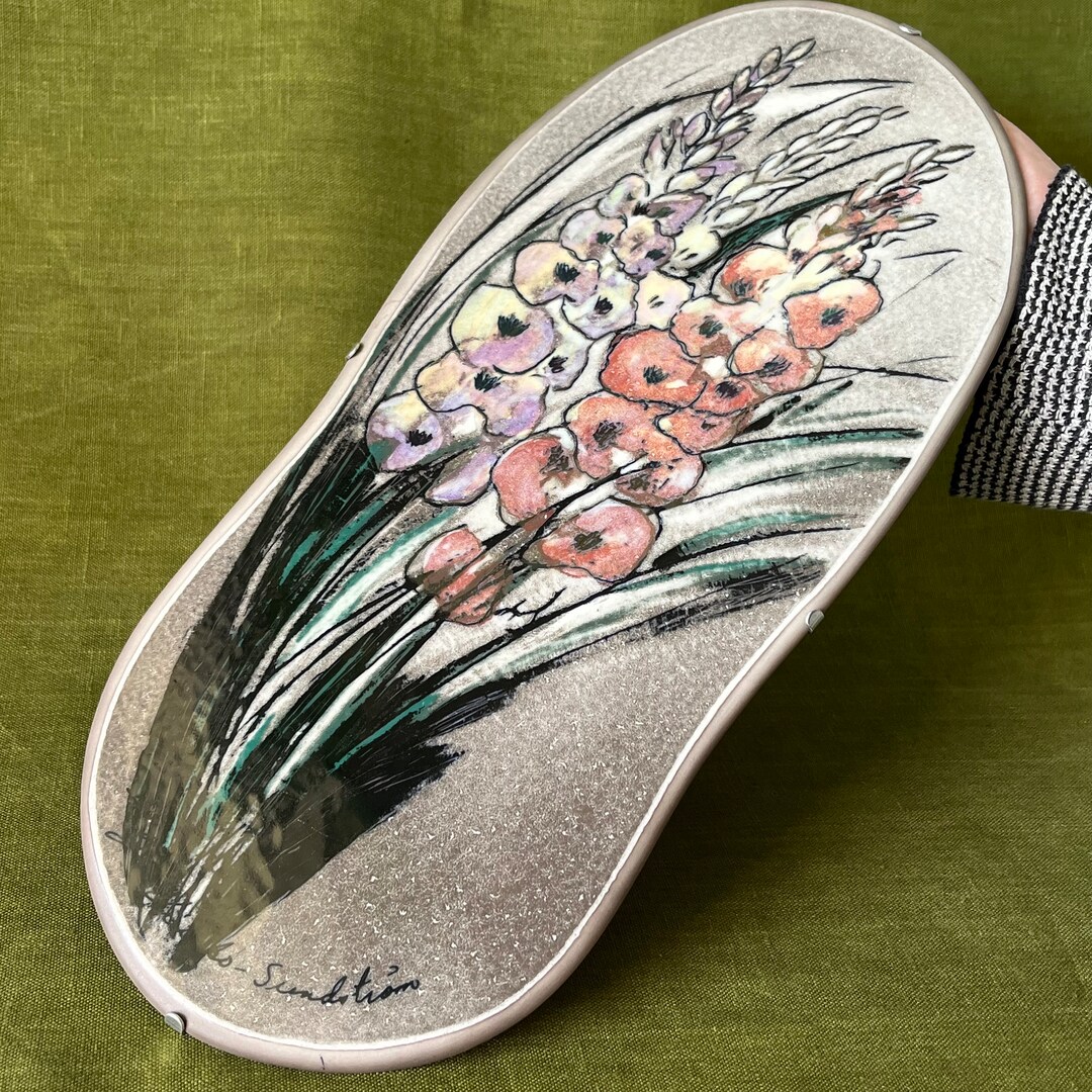 Large Shoe Sole Formed Ceramic Plaque. Made by Arabia Finland. Fine Art ...