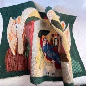 Large Vintage Nativity Scene Flemish Tapestry. From Sweden. Made in the ...