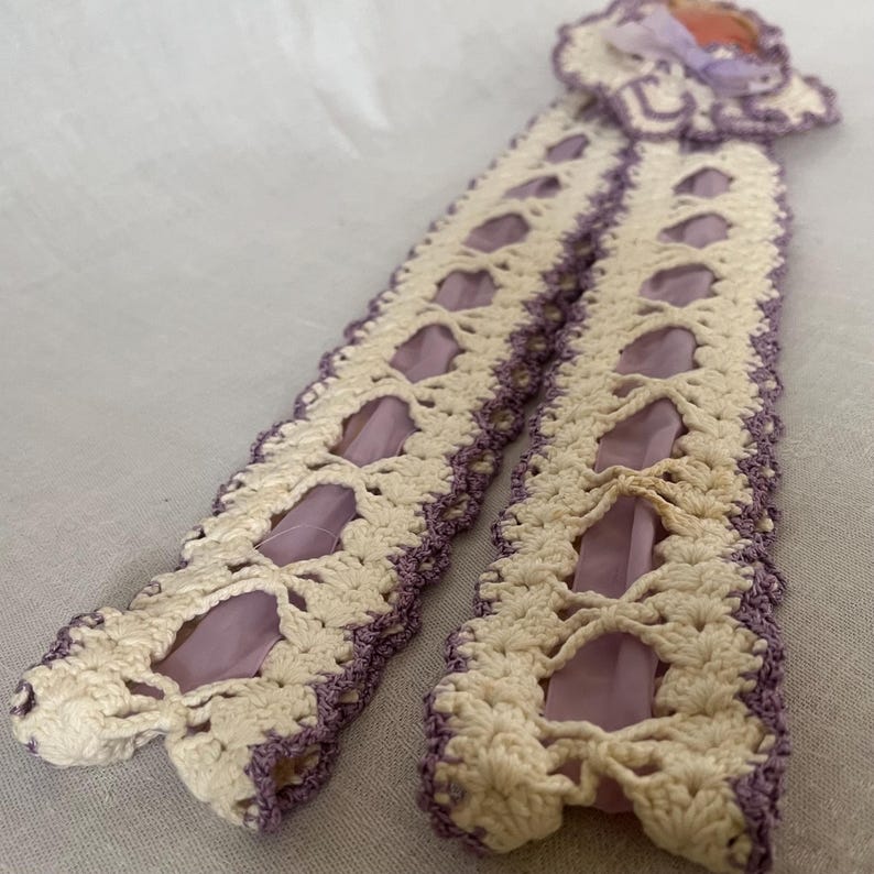 1950s Kitchen Tray Holder. Vintage Crochet Doll Face. Dish Holder ...