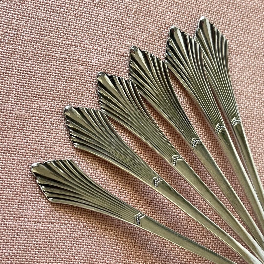 Set of 6 Swedish Silver Plated Coffee Spoons. Very Elegant Vintage ...