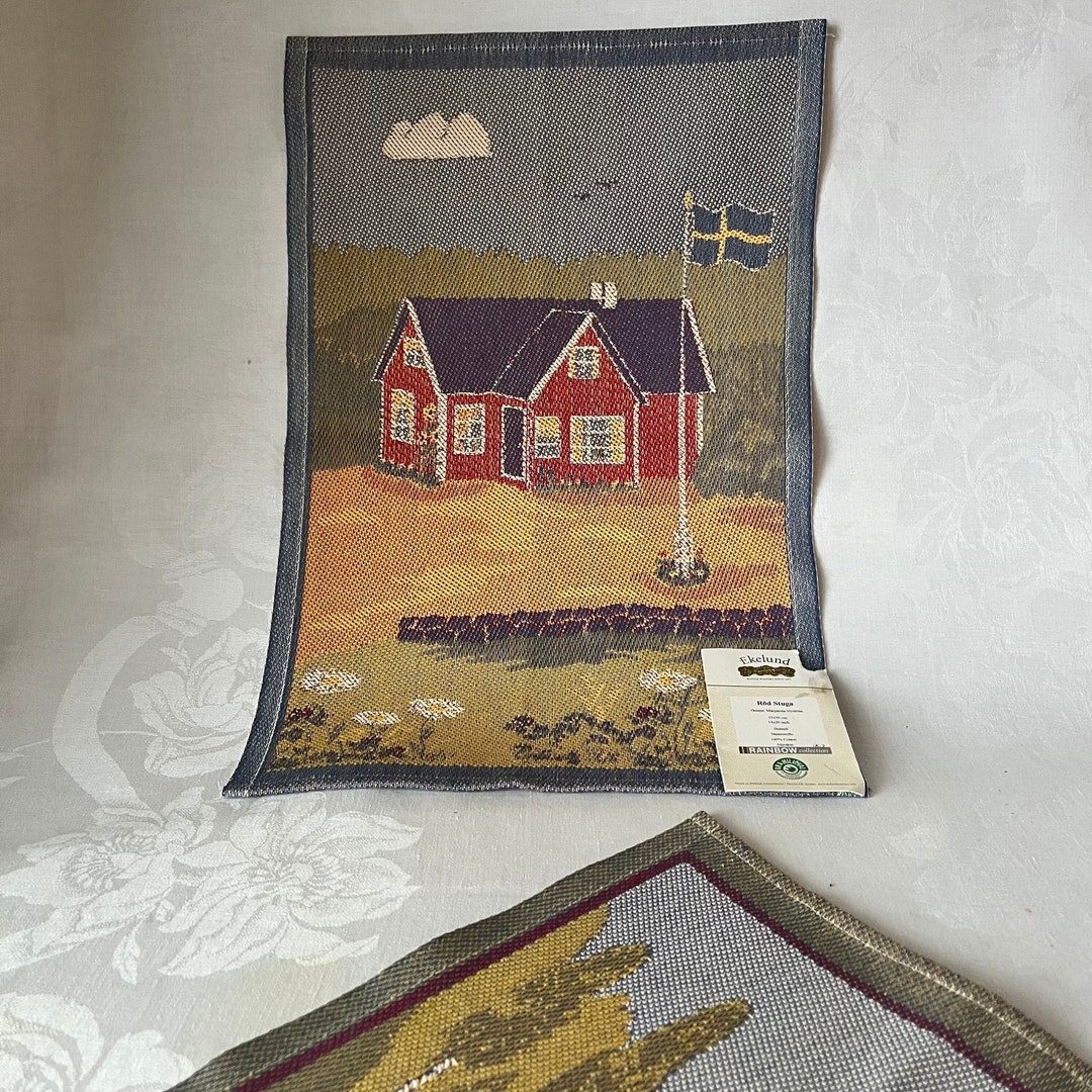 Ekelunds 2 Piece Set of Kitchen Towels. Swedish Machine Woven From the ...