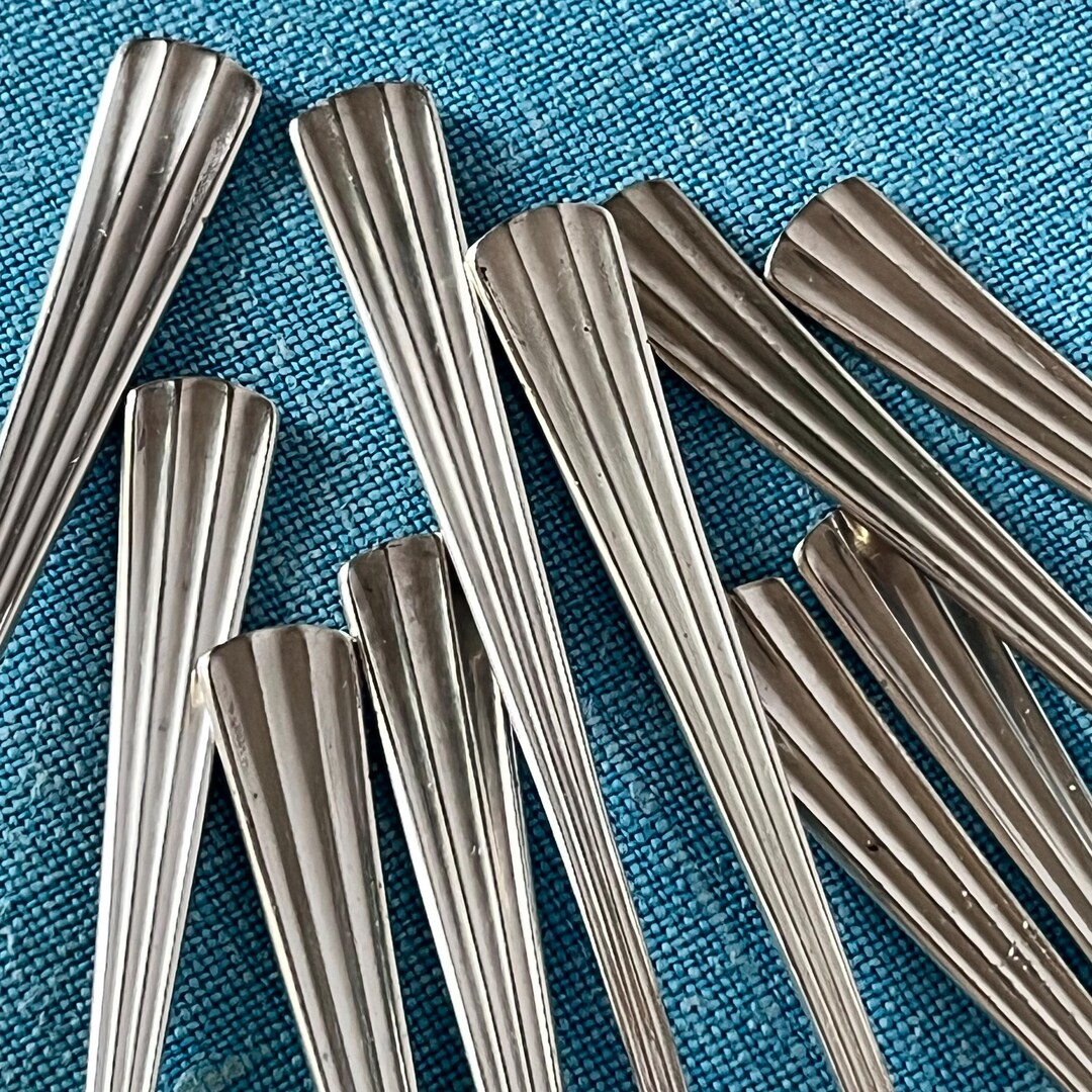 10 Silver Plated Coffee Spoons. Tea Spoons. Made in Sweden. 1950's ...