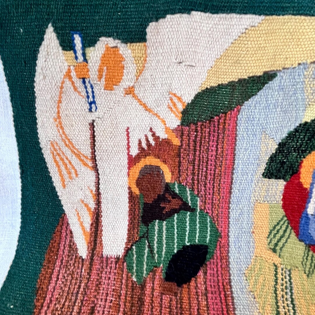 Large Vintage Nativity Scene Flemish Tapestry. From Sweden. Made in the ...