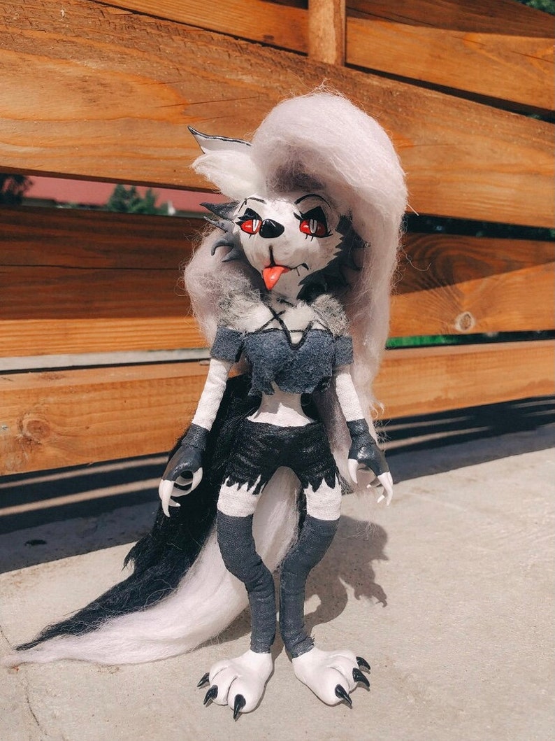 Helluva Boss Loona Doll Hazbin Hotel Plush Art Collectible Etsy