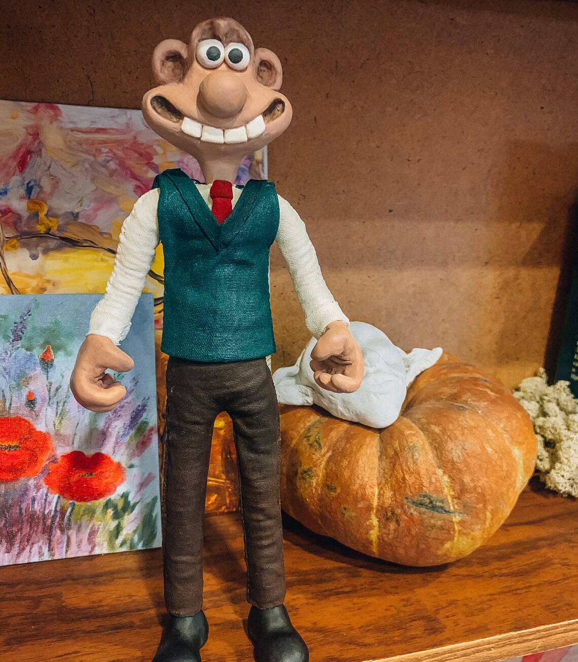 Wallace and Gromit plush Wallace Art dol Unusual Gift friend | Etsy