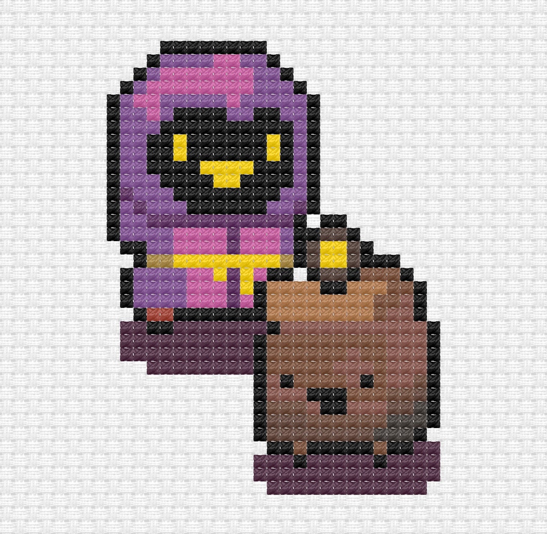 The Cultist and Ser Junkan Enter the Gungeon || Video Game Cross Stitch ...