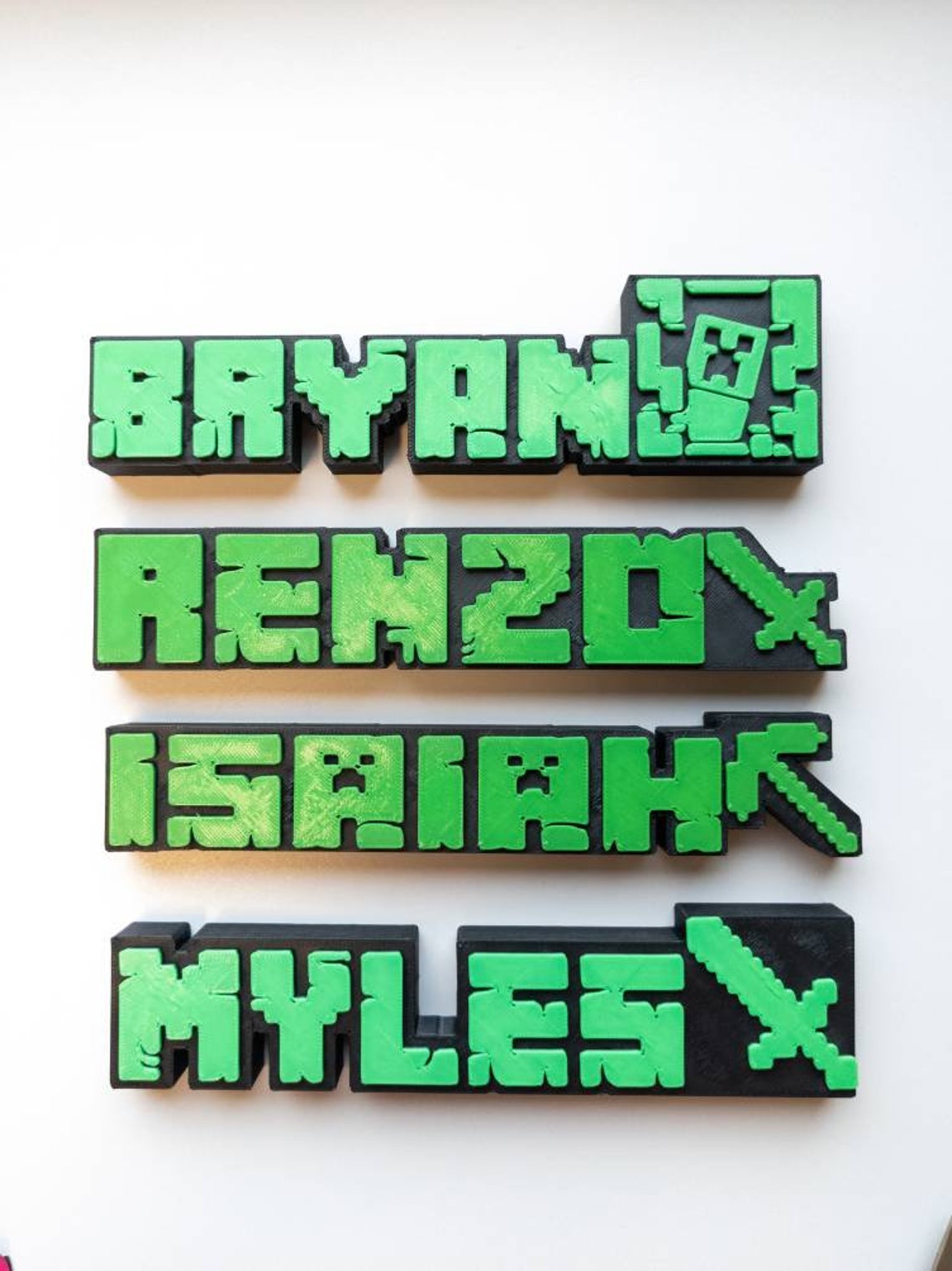 Customizable Minecraft Styled Name Plate Minecraft Themed - Etsy