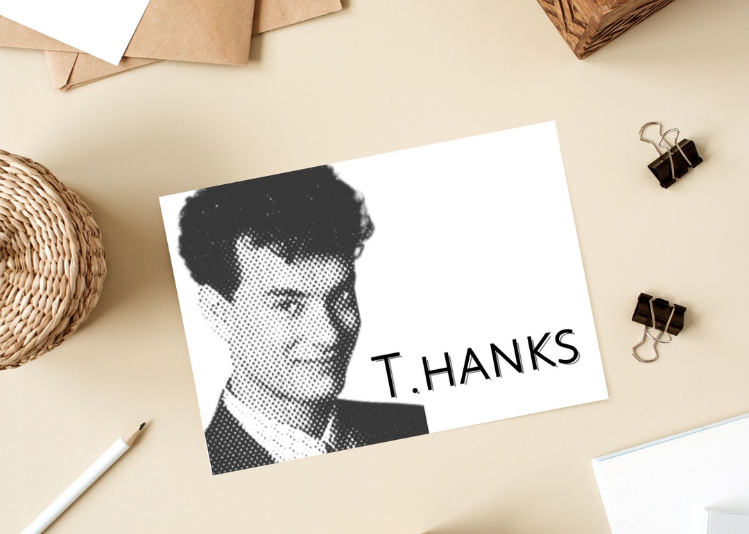 Thank You Card - Tom Hanks - Thanks - Etsy