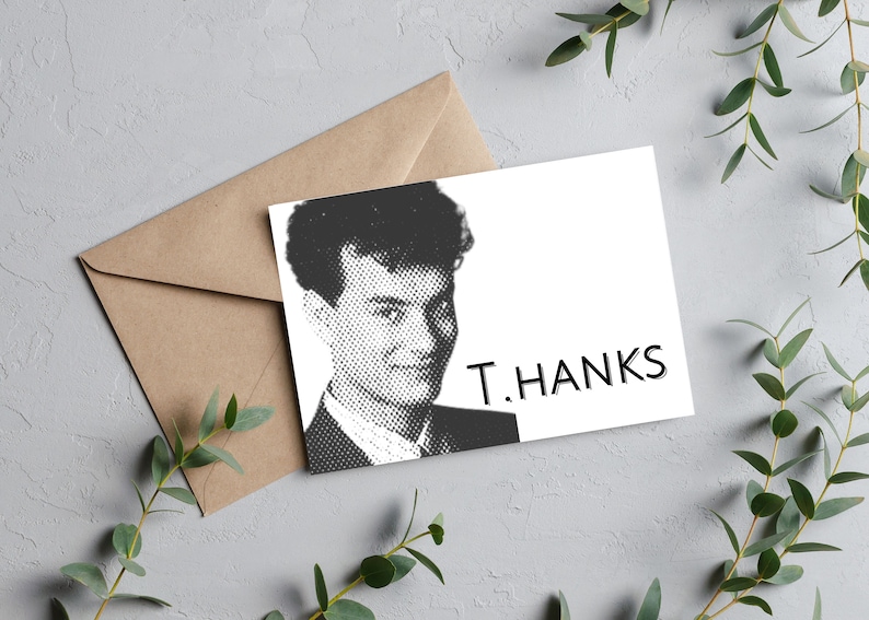 Thank You Card - Tom Hanks - Thanks - Etsy