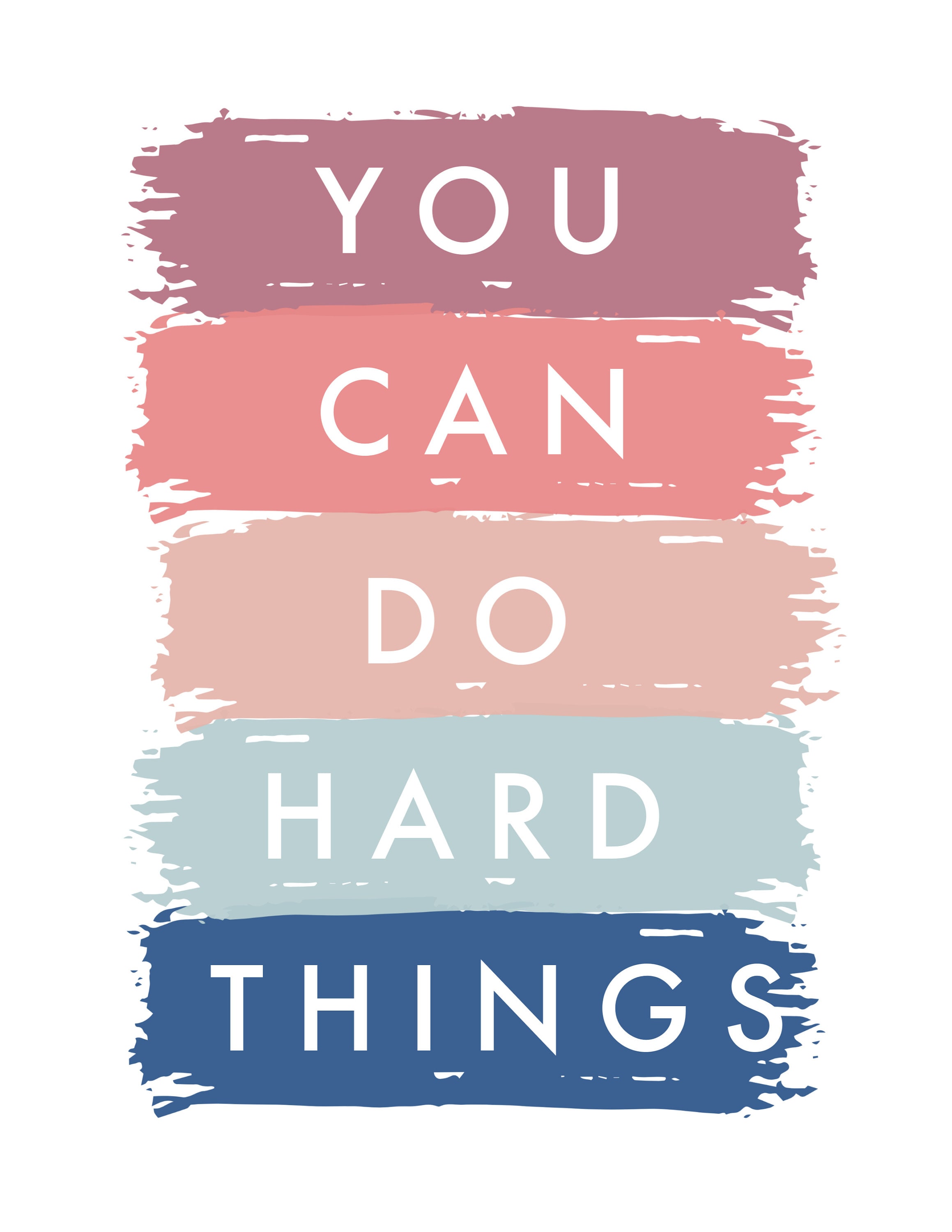 You can do hard things 8.5 by 11 print | Etsy