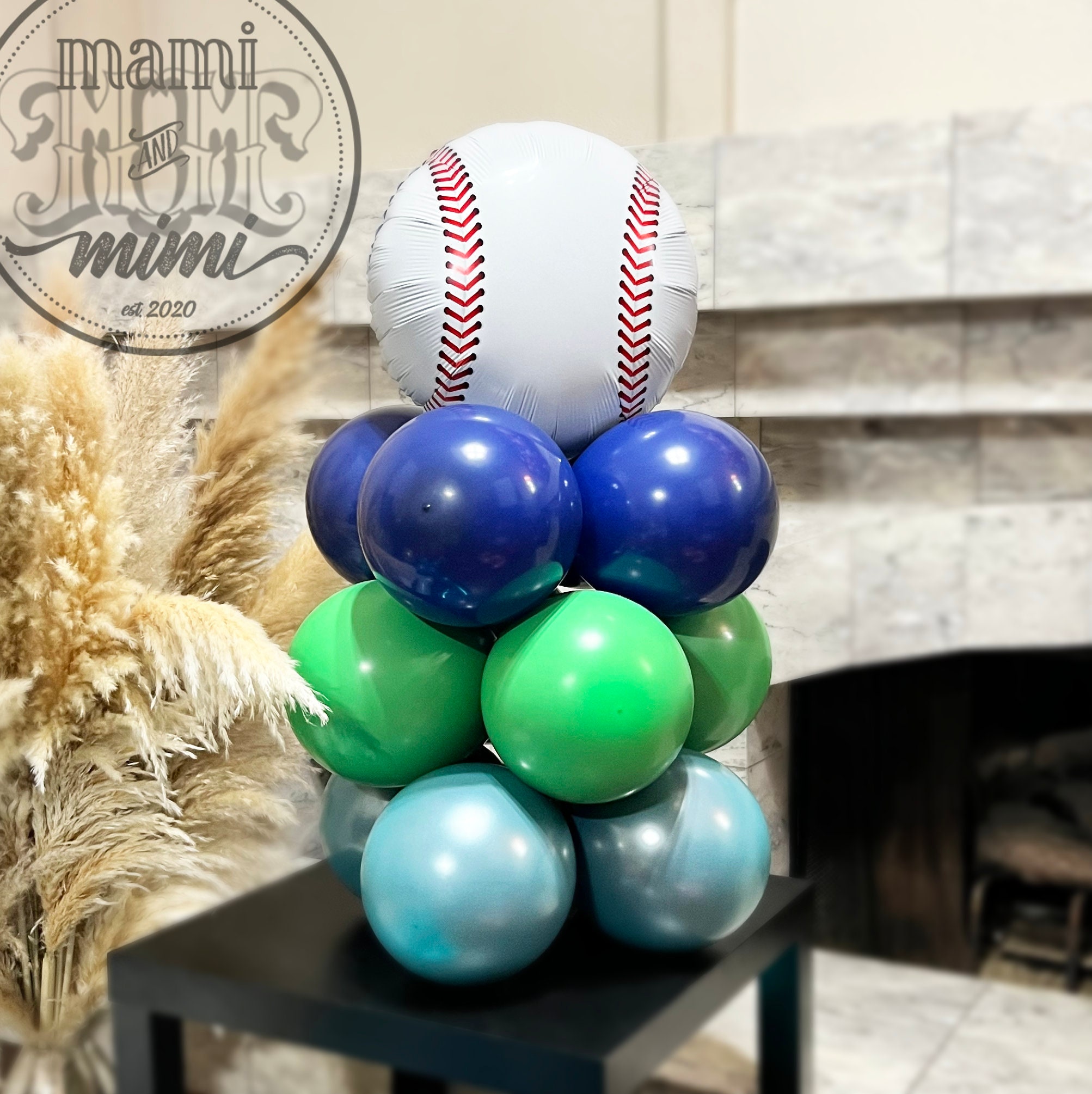 Baseball Birthday Balloon Sculpture DIY Kit, Boys Sports Birthday Theme ...