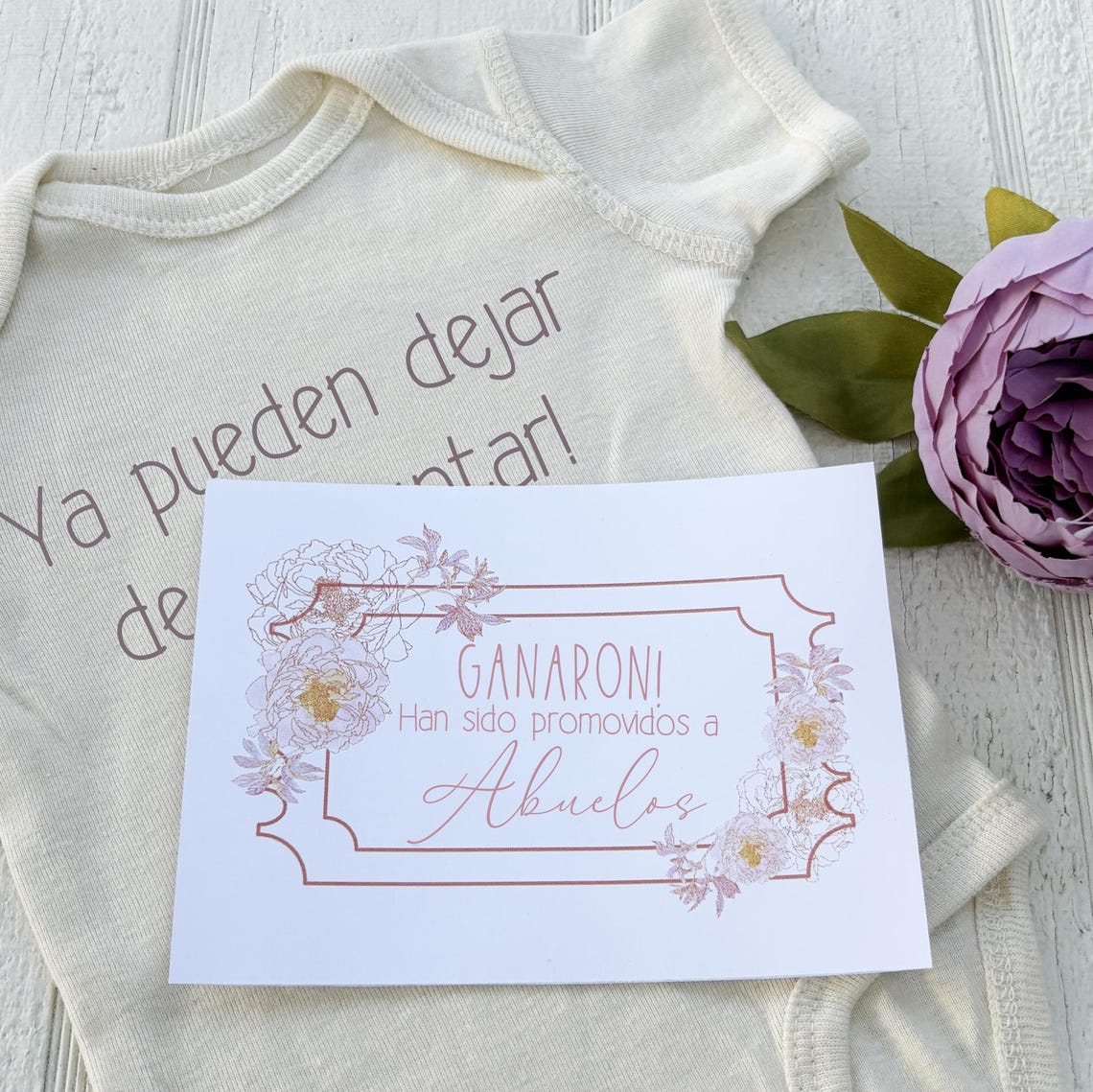 Spanish Baby Reveal Pregnancy Announcement Onesie® Gift Box for ...