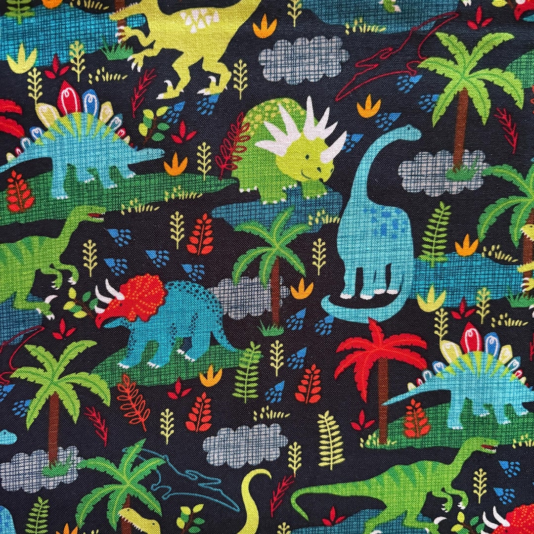 Dinosaur Print Fabric by the Yard | Animal Print Leopard Fabric | 100% ...