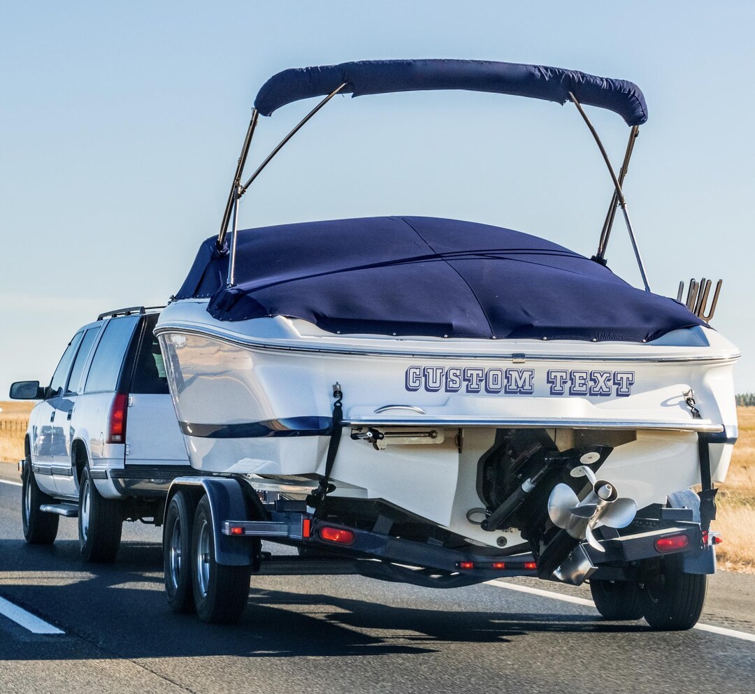 Custom Boat Decals Stickers | Choose Your Font Color Size | Custom ...