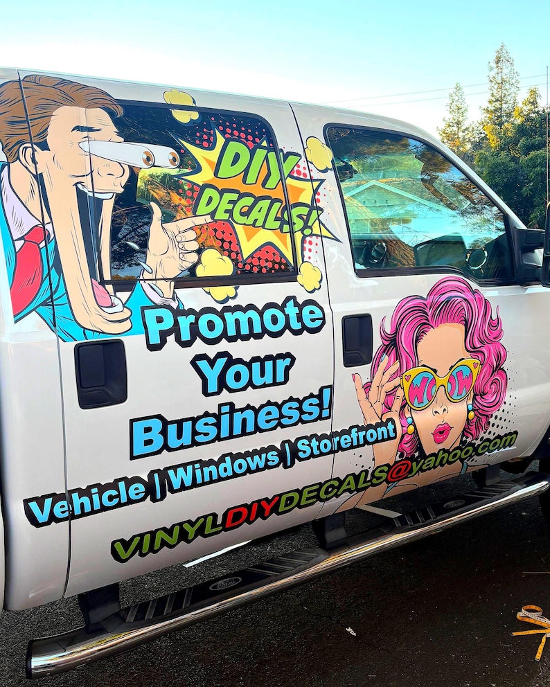 Your Custom Logo or QR Code or Text Vinyl Decal Sticker | Custom Text ...
