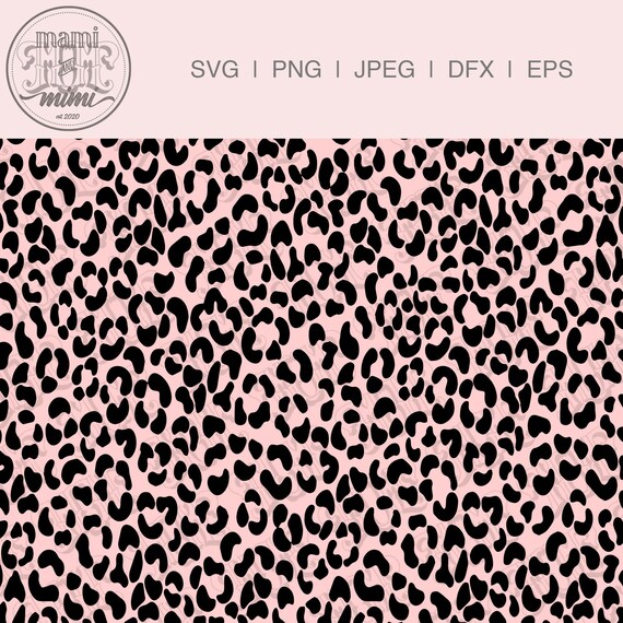 Leopard print SVG file download Leopard print Cricut Cut | Etsy