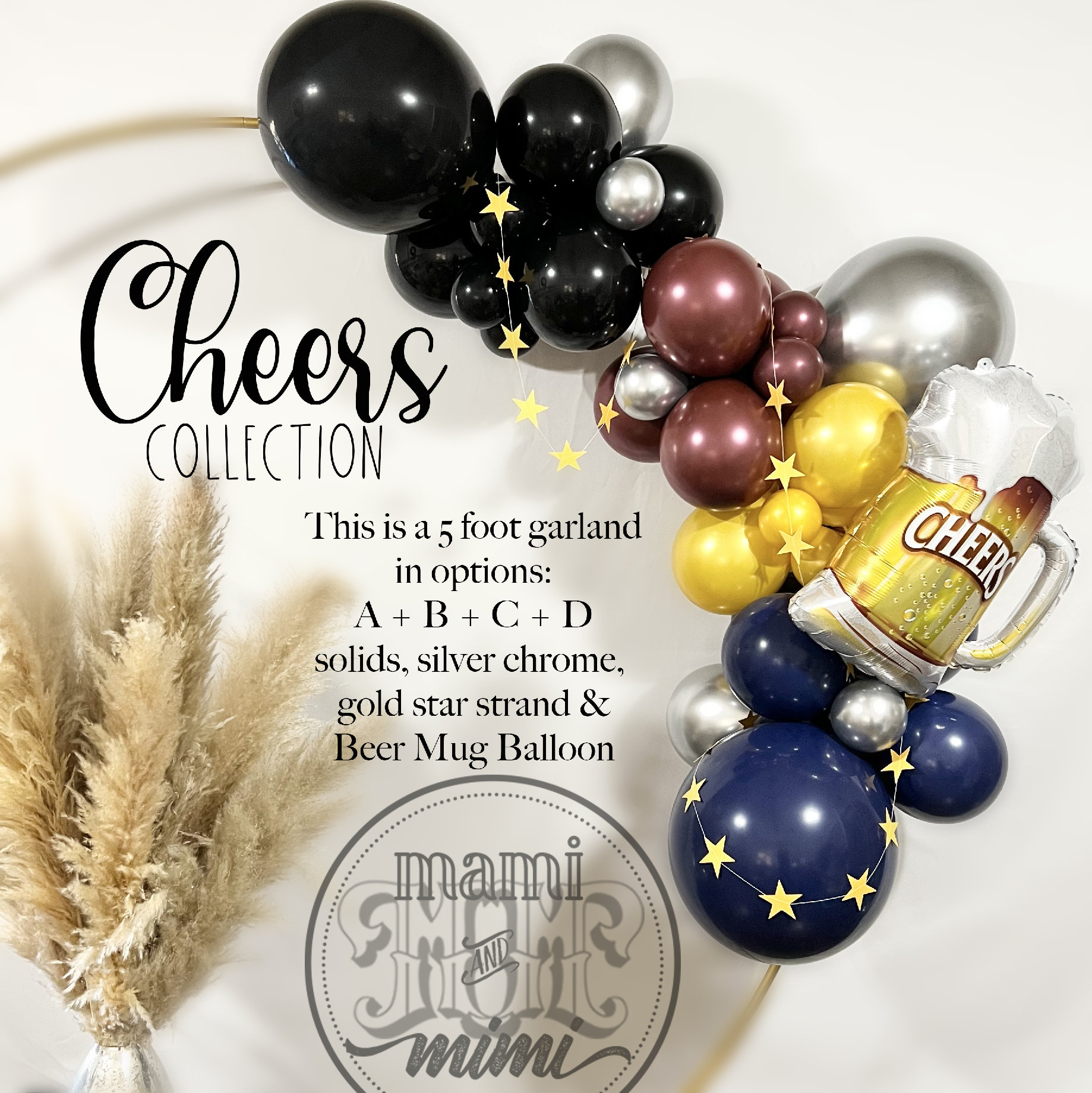 Beer Mug Mens Birthday Balloon Garland Arch DIY Kit Aged to Perfection ...