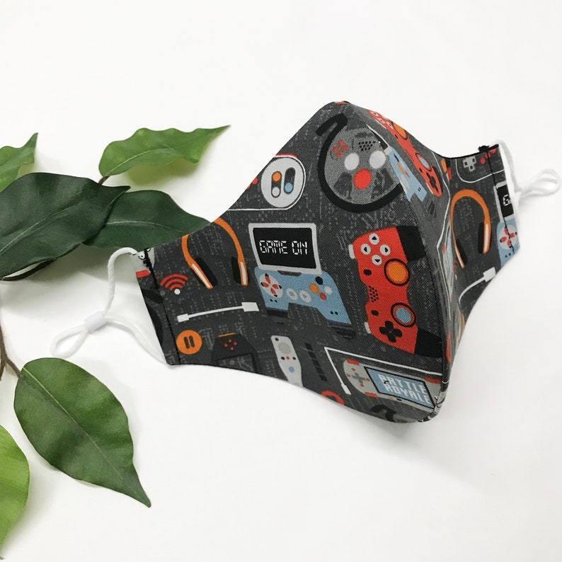 Video Gamer FITTED Face Mask for Kids & Adults Made of - Etsy