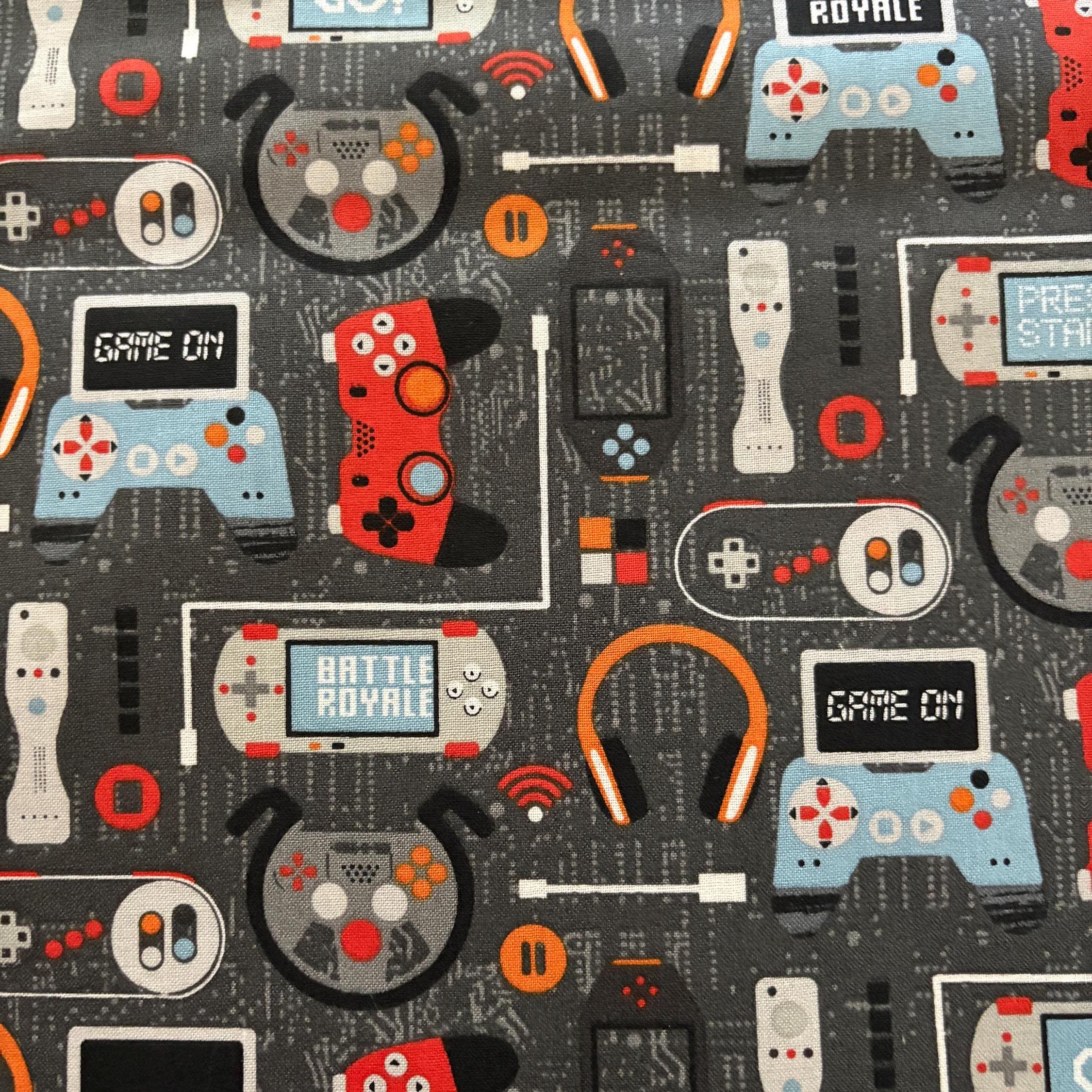 Video Game Controller Fabric by the Yard | Fabric for Kids | 100% ...