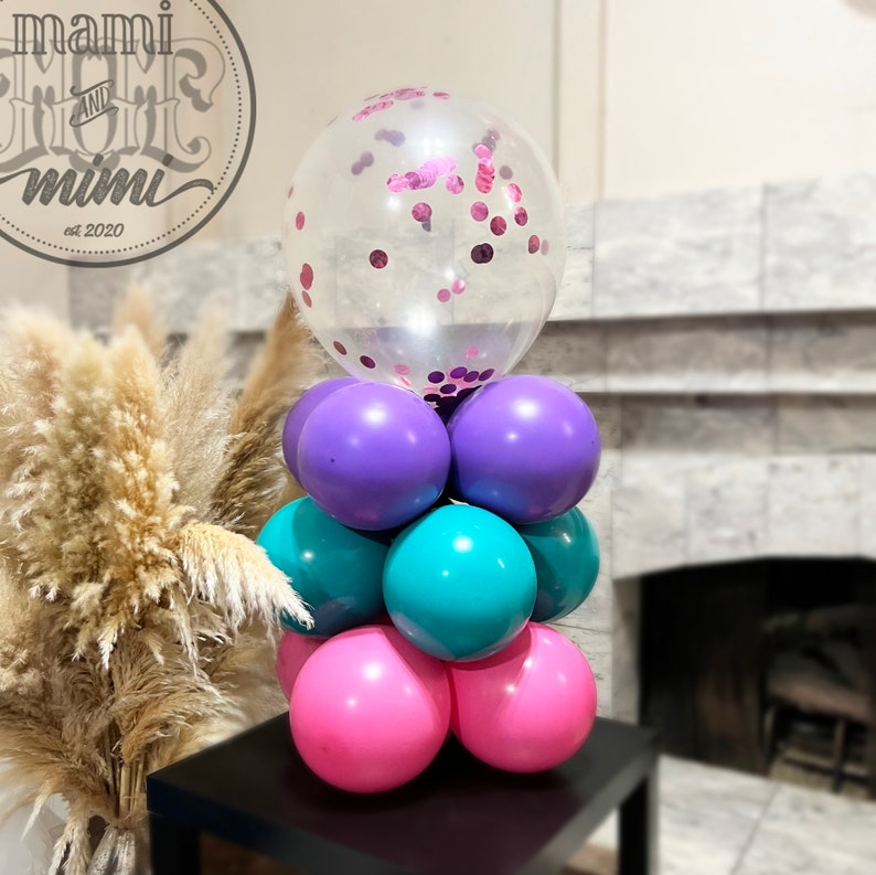 Girls Birthday Balloon Sculpture DIY Kit Pink Confetti - Etsy