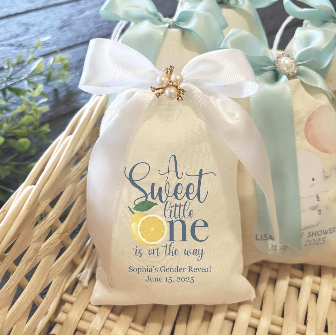 Lemon Baby Shower Party Favors for Guests | A Sweet Little One is on ...