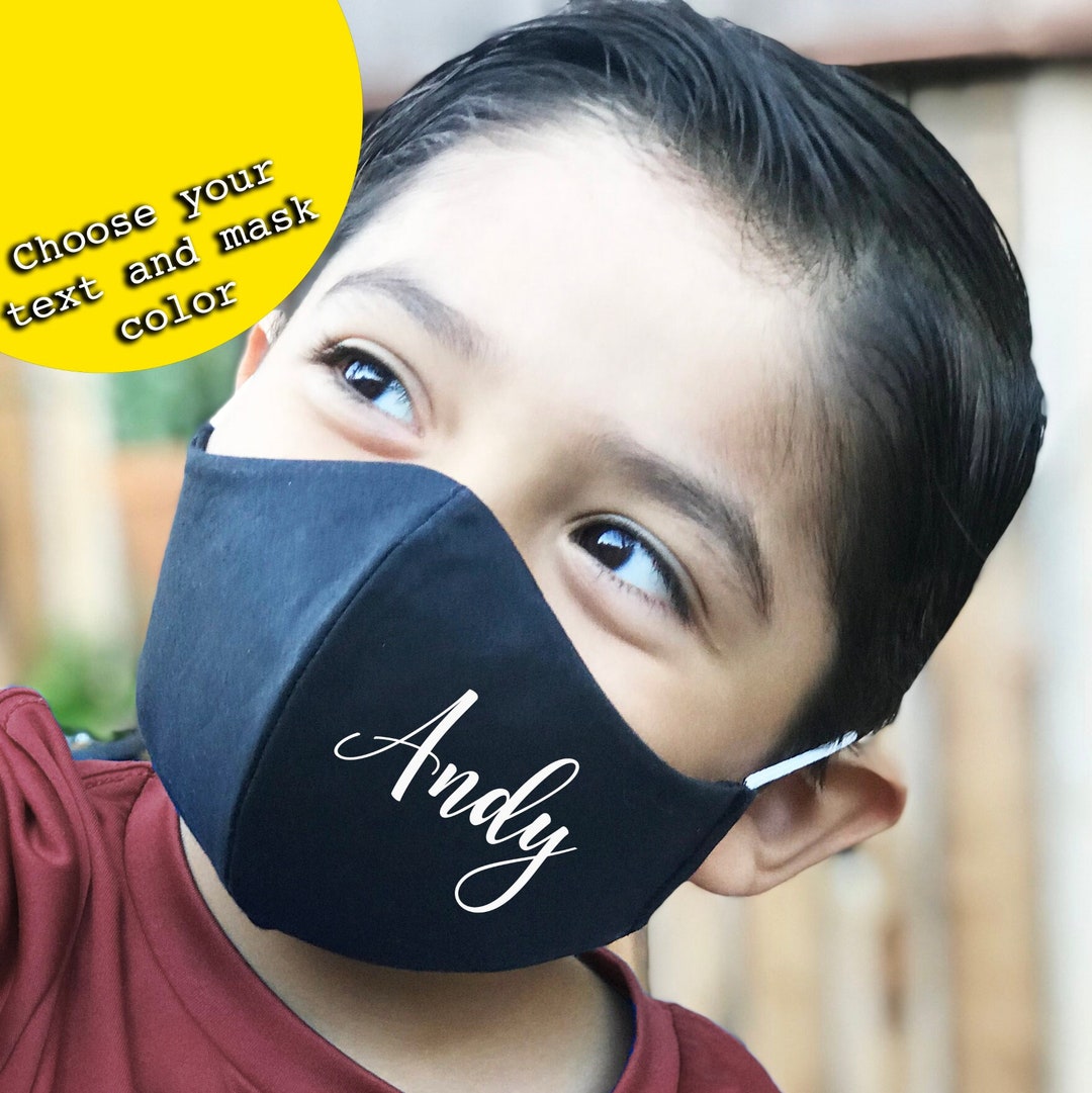 Personalized Face Mask, Custom Face Mask, Washable Cotton Face Mask, 3 ...