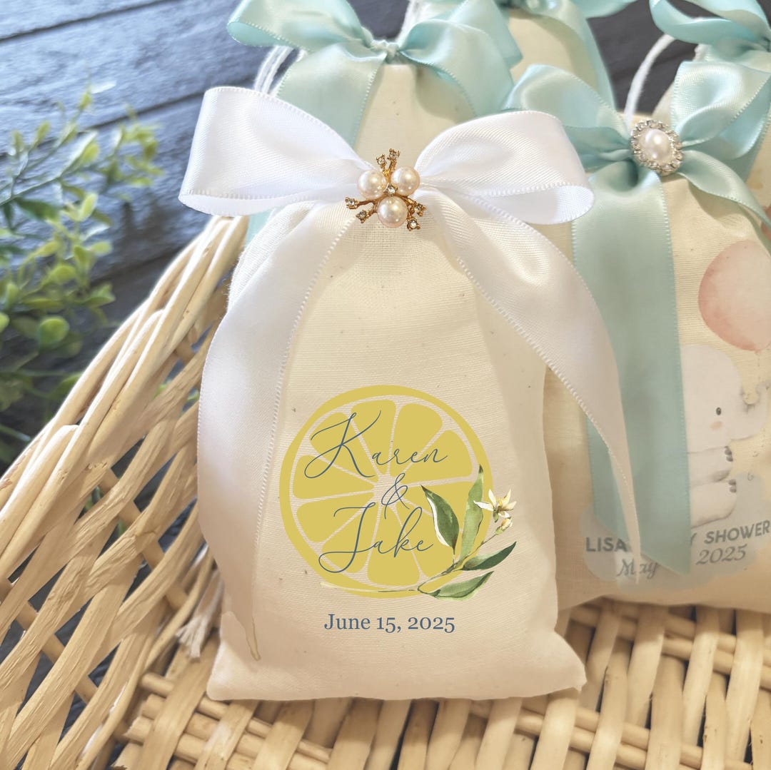 Lemon Theme Wedding Party Favors for Guests | Lemon Baby Shower Favors ...