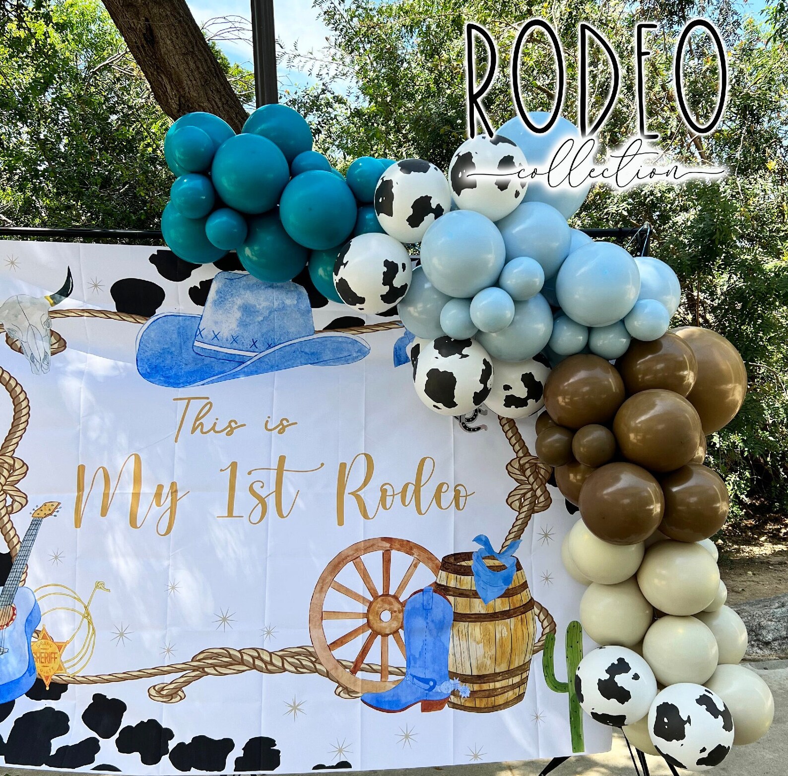 Rodeo Birthday Balloon Garland Arch DIY Kit, Cowboy Party Balloon Arch ...