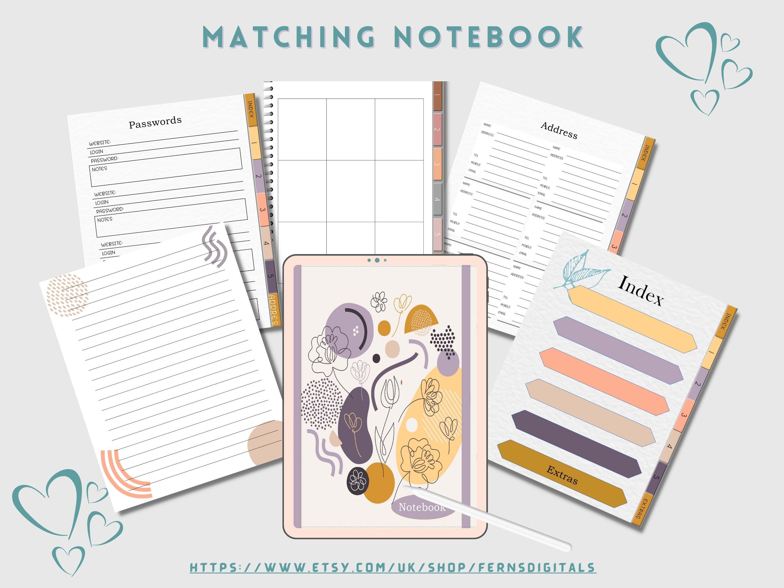 Digital Planner Bundle~ Undated ~ Use With iPad or Android Devices With ...